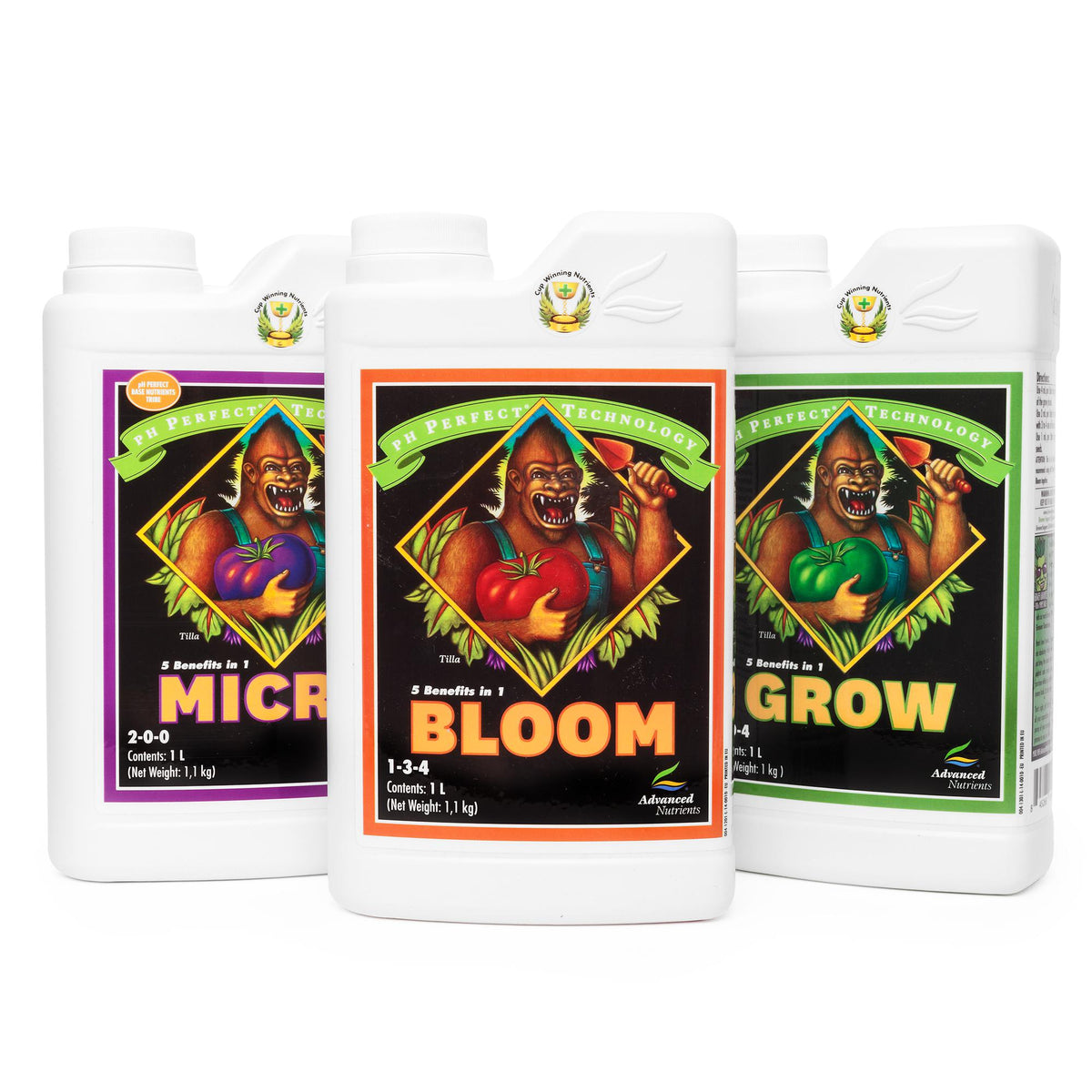 Advanced Nutrients 3-Part Micro, Grow & Bloom – Premier Grow