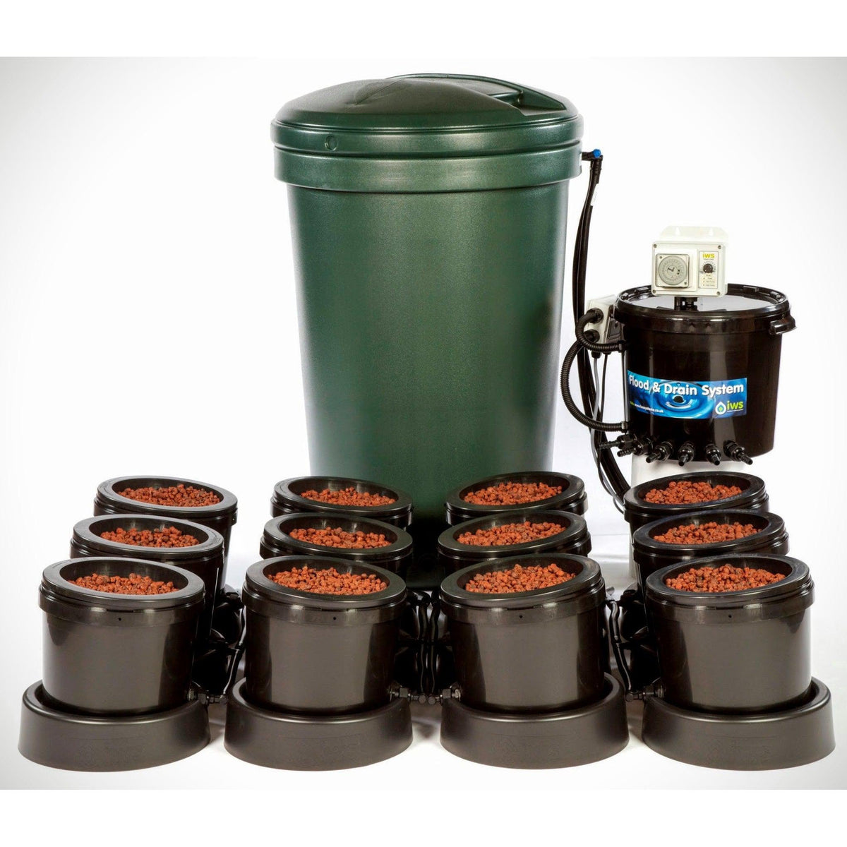 IWS Flood & Drain 12 Pot System – Premier Grow